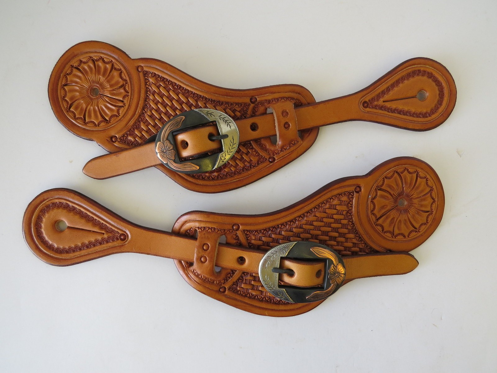 10047 New Handmade RACHEL SCRIBNER Pass Through Spur Straps JUSTIN ...