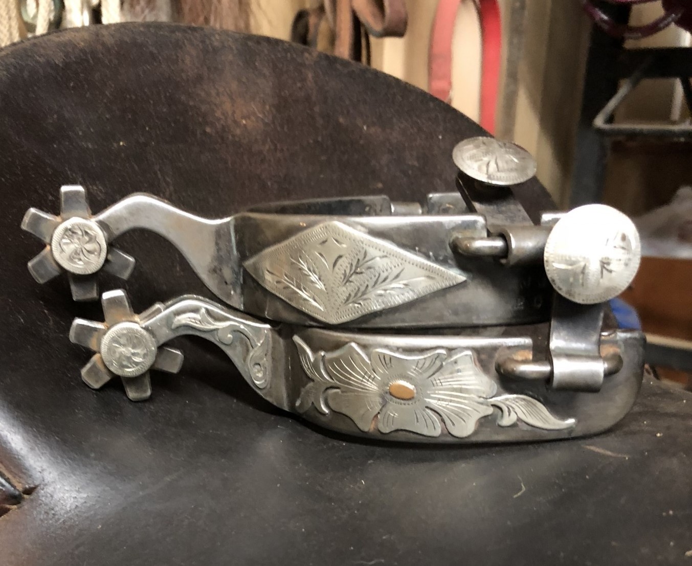 Jason Jarvis Double Mounted Spurs