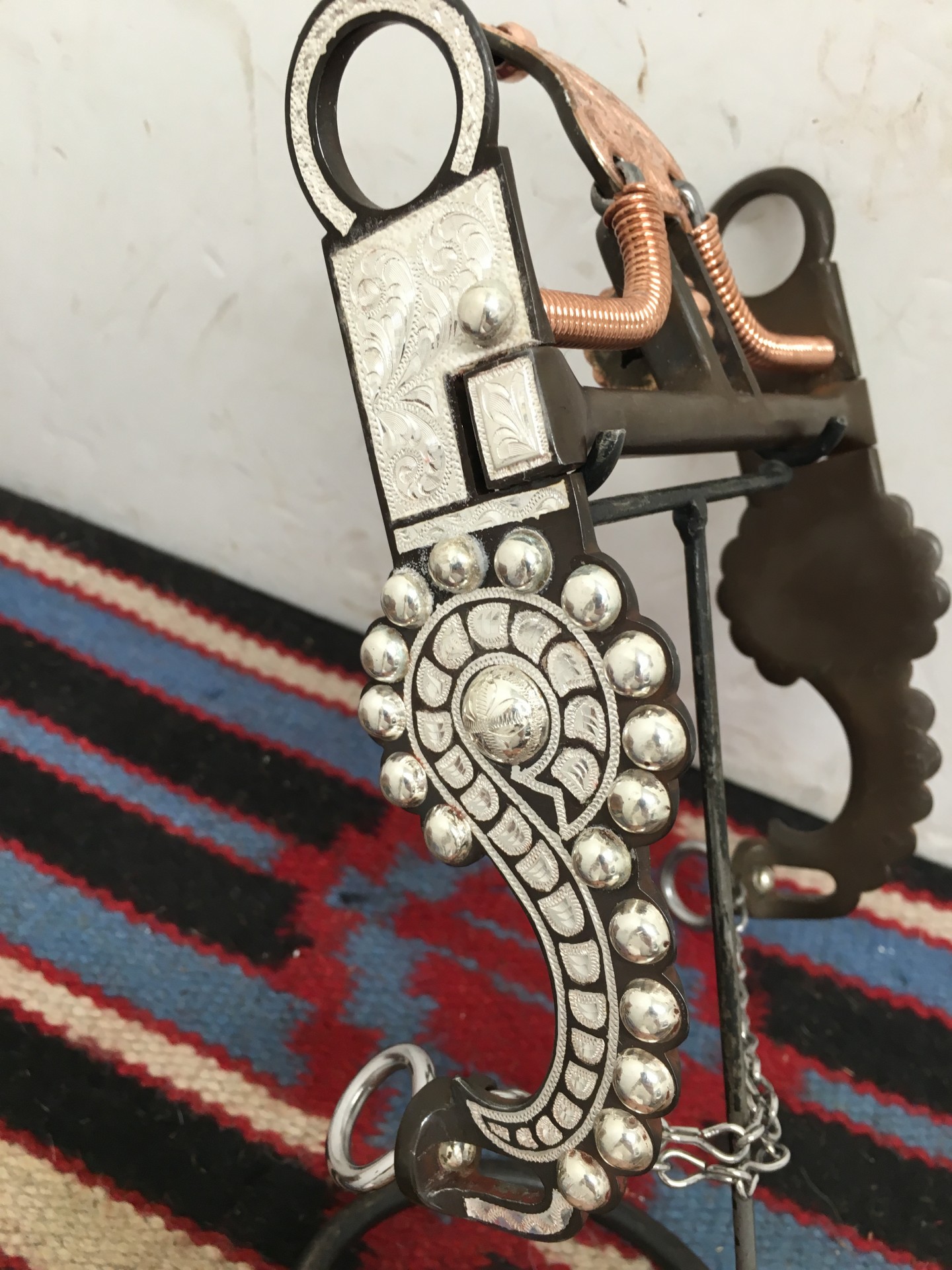 CHARLIE’S INLAID SILVER BIT SPADE