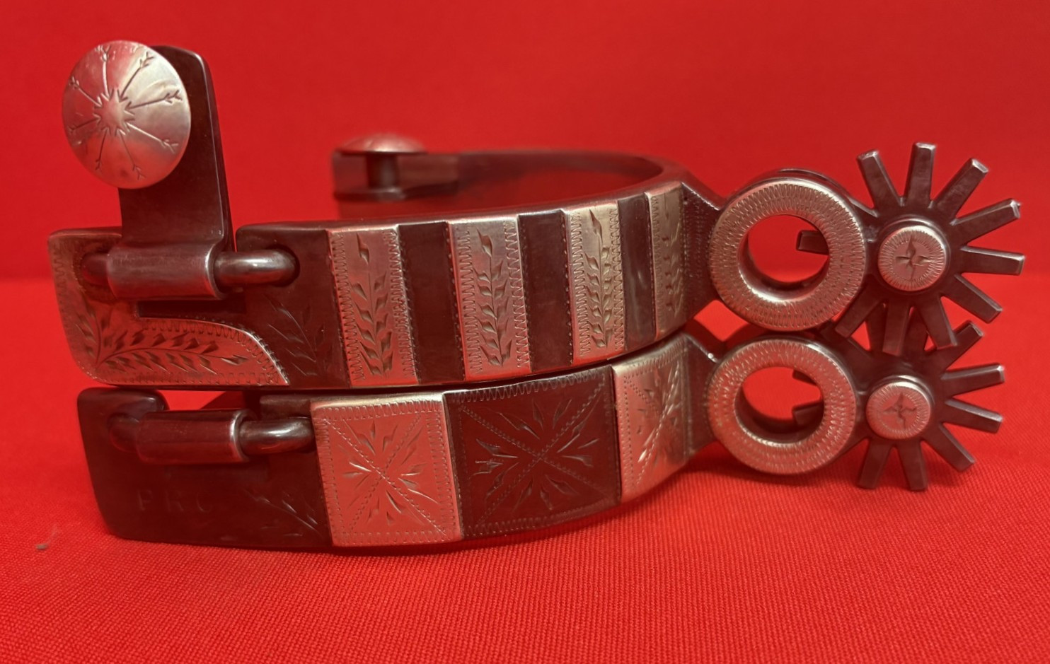 PAT RAY CASTLEBERRY MOUNTED SPURS
